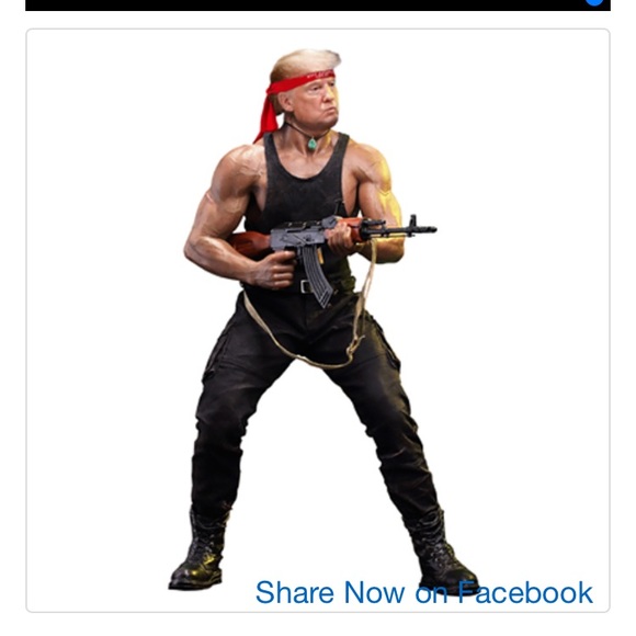 Art | Donald Trump Rambo Trumpbo Cardboard Cutout Free Ship | Poshmark